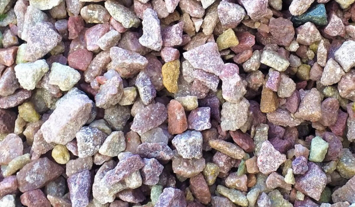 DRM MATERIAUX, graviers rouges et roses pour faire sa terrasse à ...